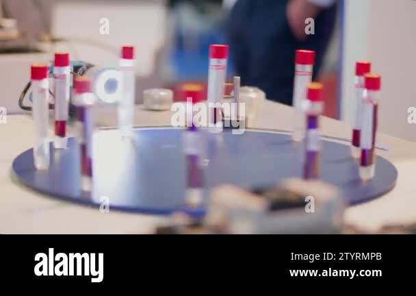 Scanning sensor unit of automatic test set with speed pipette carousel ...