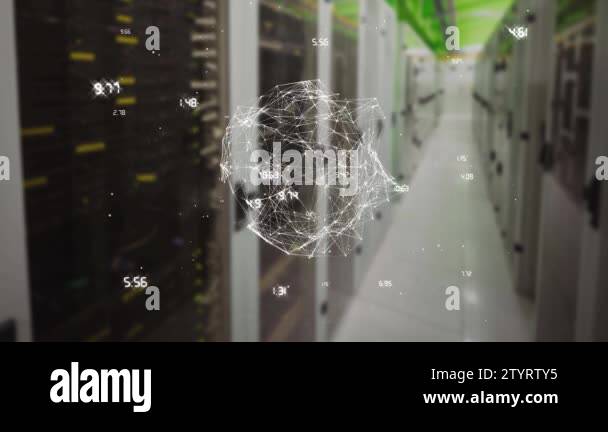 Digitally generated asymmetrical lines forming a sphere with different ...