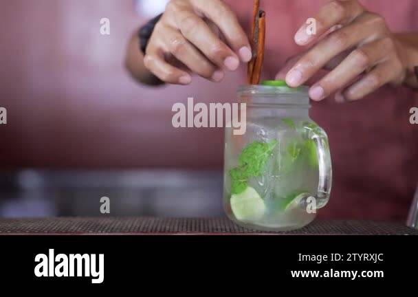 Mocktail in glass Stock Videos & Footage - HD and 4K Video Clips - Alamy