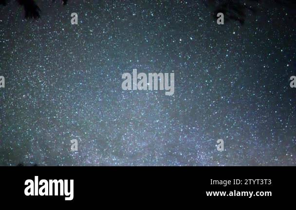 Glitch effect. Multi-colored stars in the sky. Russia. Video. UltraHD ...