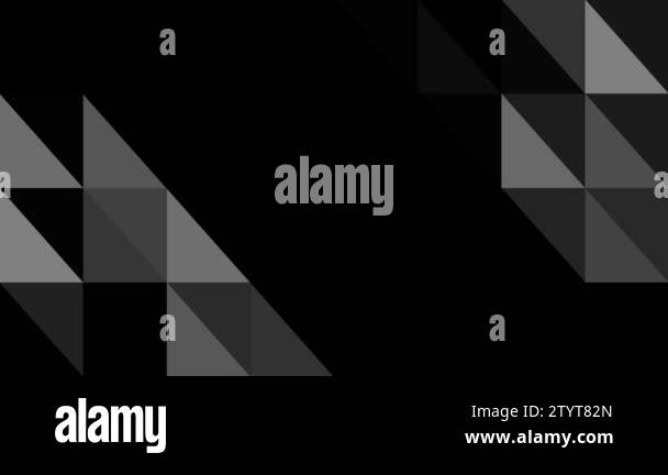 Seamlessly looping hi-tech futuristic blinking triangles in frame sides ...