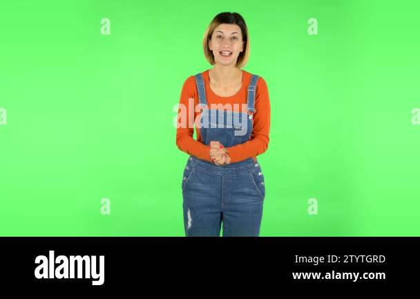 Beautiful girl is reporting and tells a lot of interesting informations ...