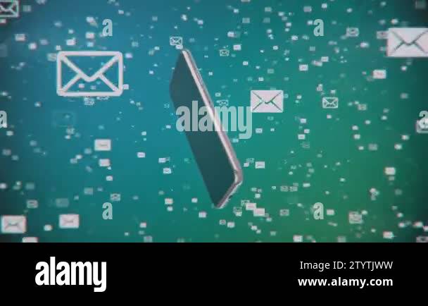 Hi-tech Mail Background is a stock motion graphics clip that shows a ...
