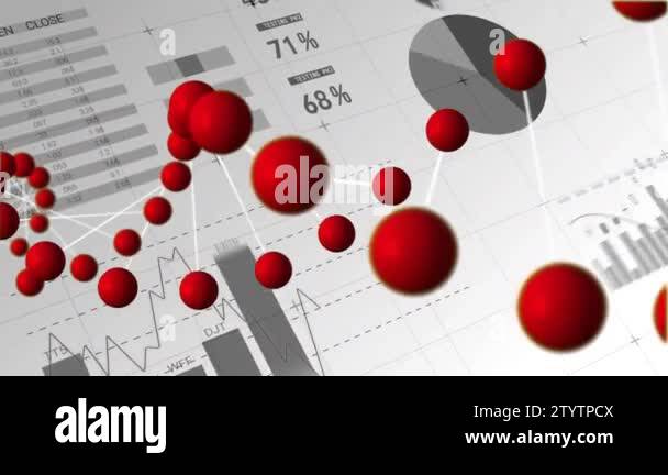 Digitally generated double helix DNA rotating while background shows ...