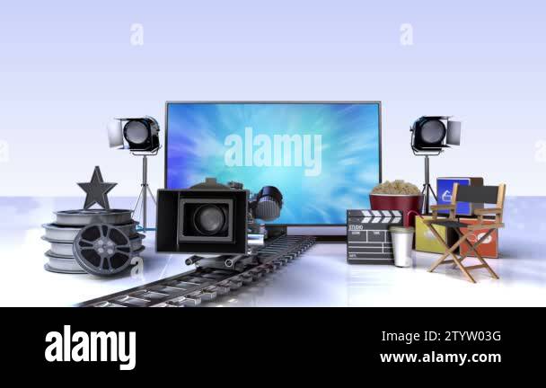 Smart TV, entertainment TV channel contents for movie concept (included ...