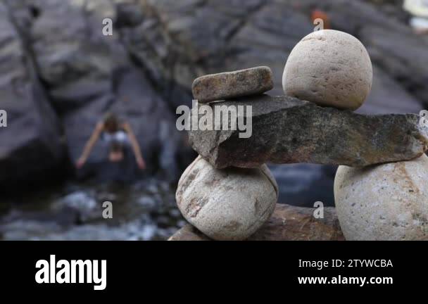 Inuit inukshuk stone statue Stock Videos & Footage - HD and 4K Video ...