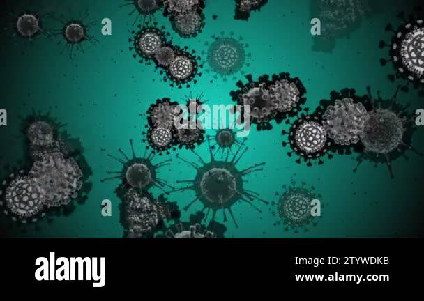 Medical illustration 2d, 3d animation background of cells, bacteria ...