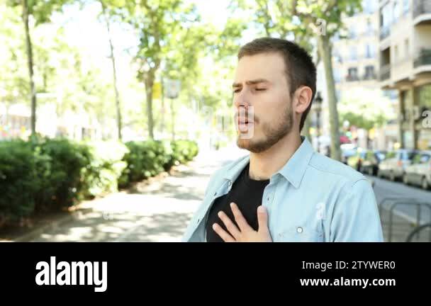 Asthma symptoms patient asthma inhaler Stock Videos & Footage - HD and ...