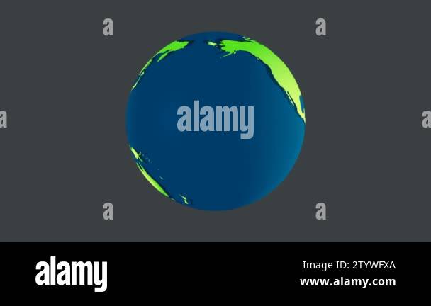 Rotation planet.Earth globe.World rotate.4K resolution motion graphic ...