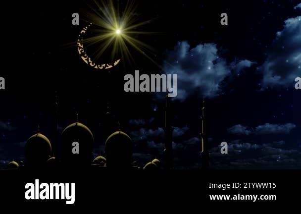 3d islamic moon illustration Stock Videos & Footage - HD and 4K Video ...