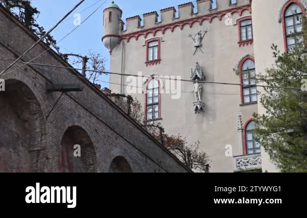 Costigliole d'Asti, Piedmont, Italy. March 2020. Wonderful side view of ...
