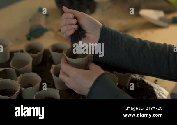 Sowing seed pot Stock Videos & Footage - HD and 4K Video Clips - Alamy