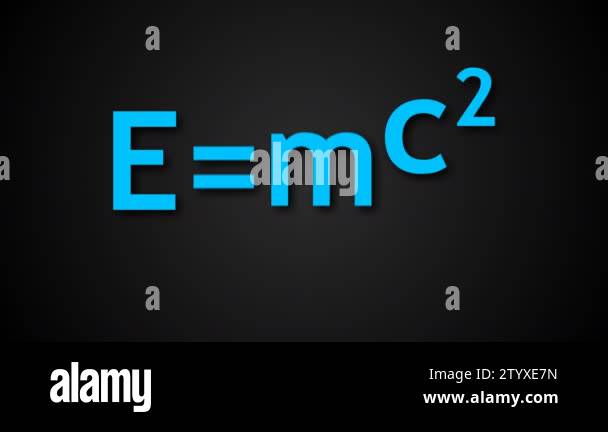 Albert einstein mass energy equivalence formula Stock Videos & Footage ...