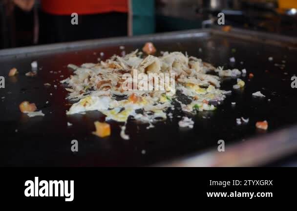 Cooking kothu parotta very popular food in Tamil nadu and Kerala India ...