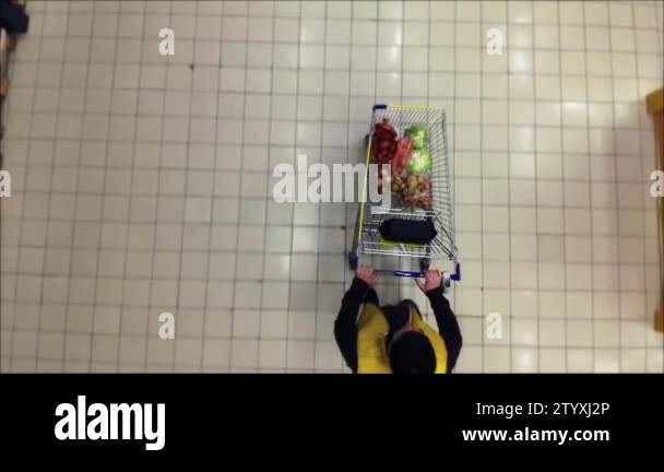 Supermarket aisle top view Stock Videos & Footage - HD and 4K Video ...