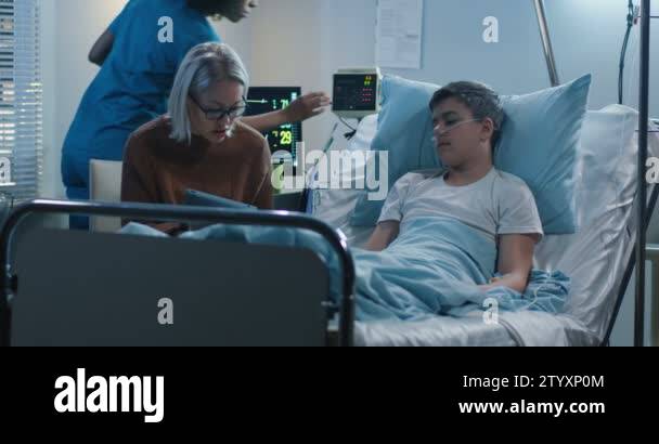 Hospital nurse boy patient visitor Stock Videos & Footage - HD and 4K ...