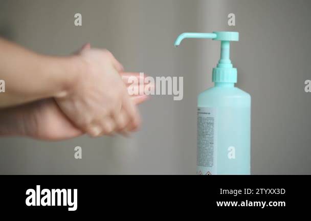 Hand sanitizer antibacterial antiseptic Stock Videos & Footage - HD and ...