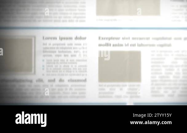 Scrolling 3d Newspaper Background/ 4k animation of an offset scrolling ...