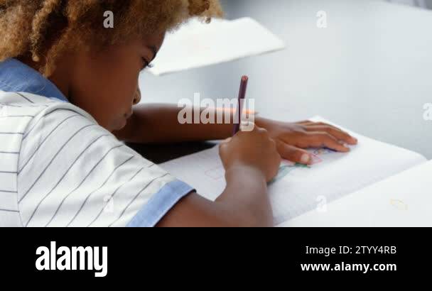Education learning drawing classroom sitting student sketch Stock ...