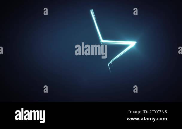 Design Star With Lines Stroke Animation/ 4k animation of an abstract ...