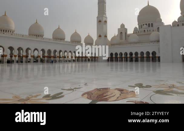 Abu Dhabi, UAE - March 31. 2019. Sheikh Zayd Grand Mosque Stock Video ...