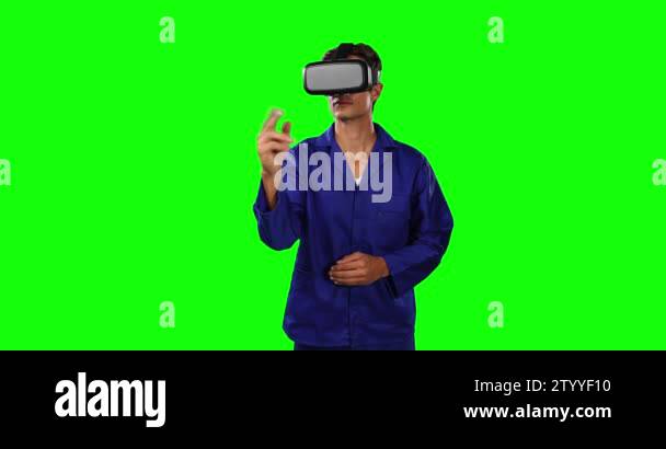 Front view of a Caucasian male engineer car mechanic wearing wearing ...