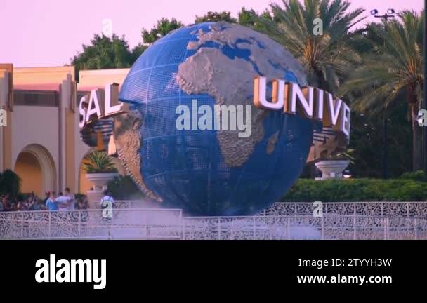 Orlando, Florida. May 22, 2019. Universal Studios world sphere at ...