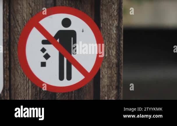 Litter sign no garbage Stock Videos & Footage - HD and 4K Video Clips ...