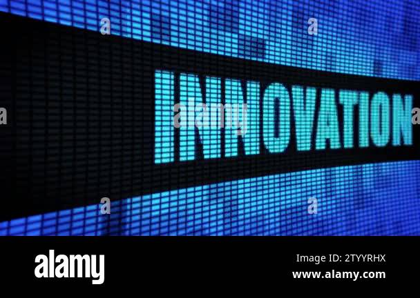 Innovation Side Text Scrolling LED Wall Pannel Display Sign Board Stock ...