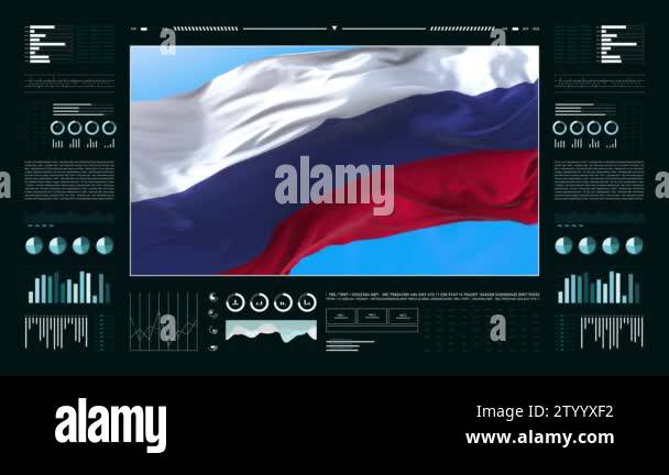 Russia informational analysis reports and financial data, infographics ...