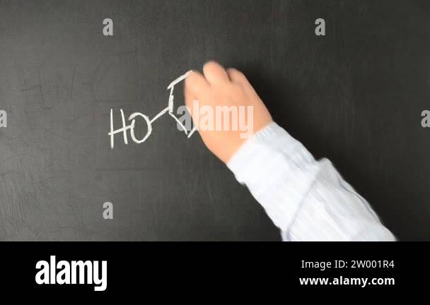 Chemical formula of Panadol and Paracetamol. The accelerated video. We ...