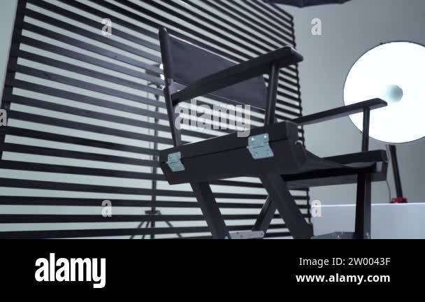 Black and White Cyclorama. Dark room. Modern photo studio with ...