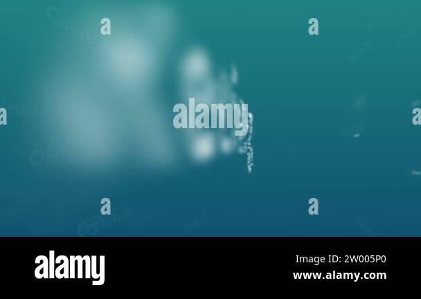 Light blue background with subject words, which deal with marketing ...