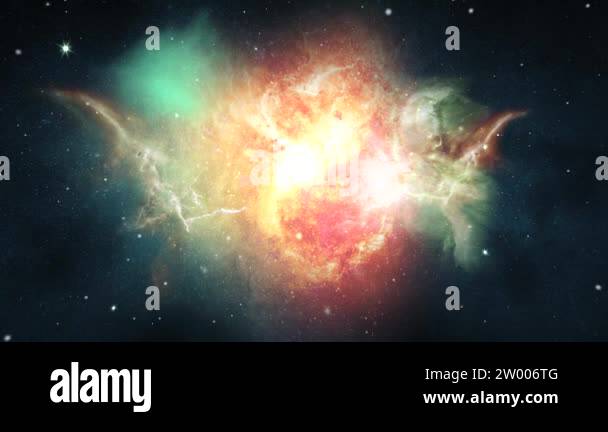 Scenic Animation Galaxy Outer Space Moving Stars Loop Animation Stock ...