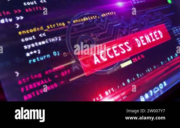 Cyber attack and illegal access on computer screen. Hacking, breach ... Cyber attack and illegal access on computer screen. Hacking, breach ...
