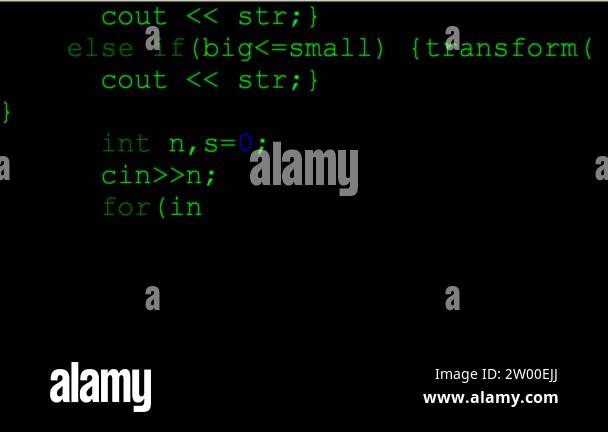 Source code on the monitor screen. Source code Stock Video Footage - Alamy