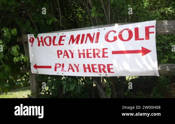 Golf hole sign Stock Videos & Footage - HD and 4K Video Clips - Alamy