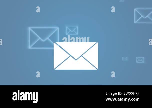 Animation media icons in envelope Stock Videos & Footage - HD and 4K ...