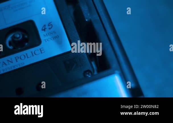 Police Custody Interview Audio Cassette in a Retro 1970s Portable ...