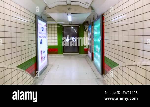 London underground tube passenger corridor Stock Videos & Footage - HD ...