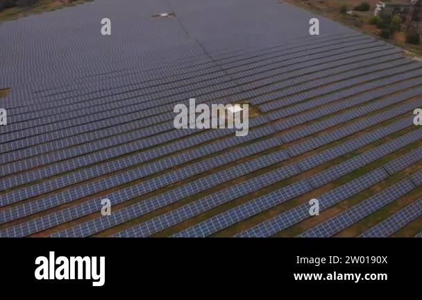 Photovoltaic solar panels absorb sunlight as a source of energy to ...