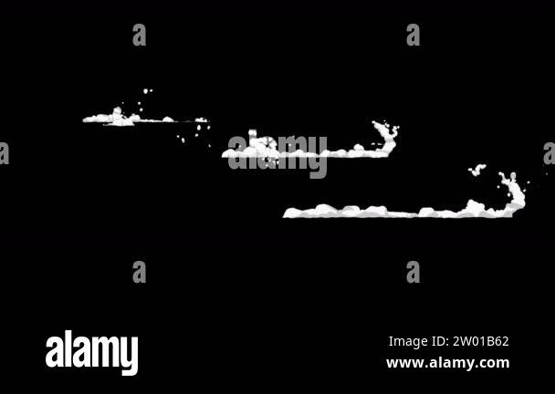 Smoke animation from fast movement. Animation element for game. Cartoon ...
