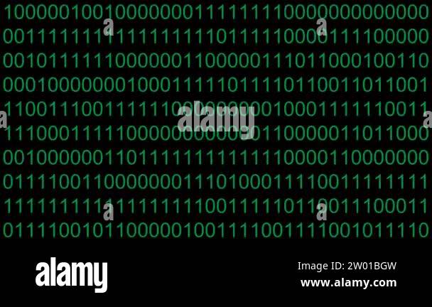Simple Binary computer code animation background 4K Stock Video Footage ...