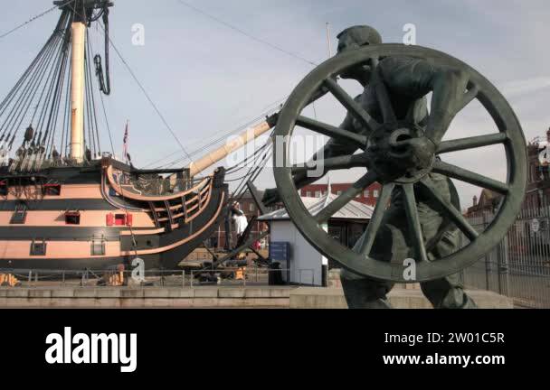 Portsmouth historic dockyard hms victory Stock Videos & Footage - HD ...