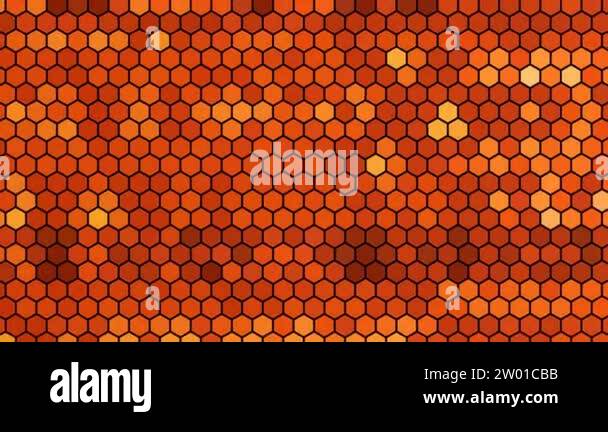 a hive for bees with a deep zoom on a pair of orange alveolus - animation Stock Video Footage ...