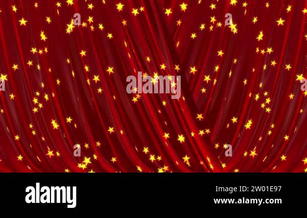 Opening and closing red curtain, 3d animation Stock Video Footage - Alamy