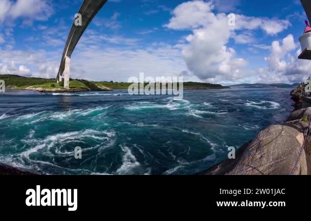 Whirlpools of the maelstrom of Saltstraumen, Nordland, Norway Beautiful ...