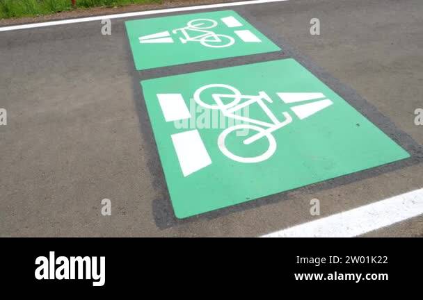 Cycle route symbol Stock Videos & Footage - HD and 4K Video Clips - Alamy