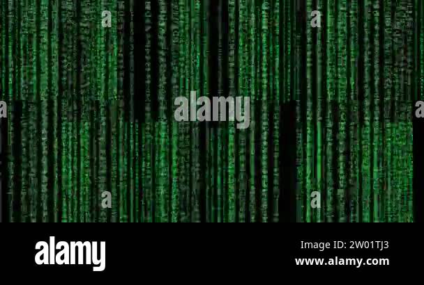 Abstract Background From Randomly Moving Numbers And Strange Characters And Signs Binary Code