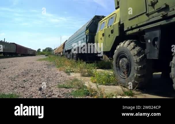 military truck for Soviet intercontinental missiles, military equipment ...